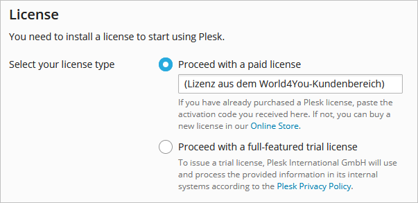 How do I install Plesk on my vServer?