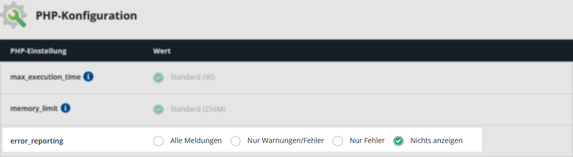 What Exactly Does The Errorreporting Setting Do