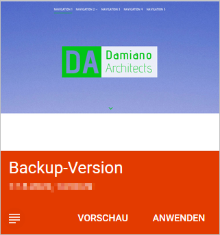 How do I create versions in the website builder?
